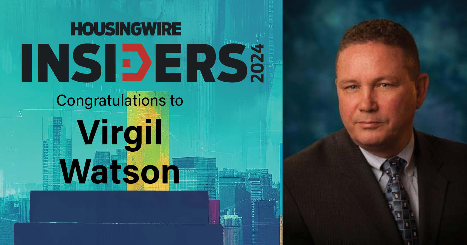 SVP of Valuation Solutions Virgil Watson Earns 2024 HW Insiders Award - Class Valuation